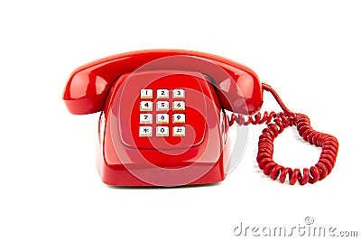 Oude Rode Telefoon Stock Foto - Afbeelding: 19634830
