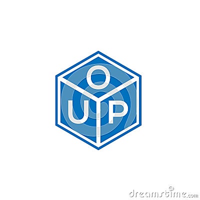 OUP Letter Logo Design On Black Background. OUP Creative Initials ...