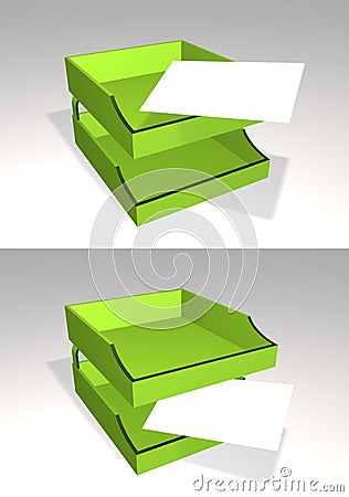 In-Out-trays Stock Image | CartoonDealer.com #2091847