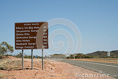 Outback Road Sign Royalty Free Stock Photography - Image: 1312557