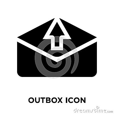 Outbox Icon Vector Isolated On White Background, Logo Concept Of ...