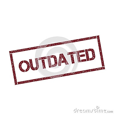 Outdated Rectangular Stamp. Cartoon Vector | CartoonDealer.com #97813115