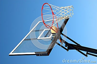 Outdoor Basketball Net Stock Photo - Image: 4762360