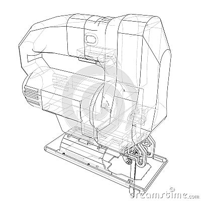 Outline Jig Saw Stock Illustration | CartoonDealer.com #191501323