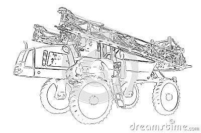 Farm Sprayer Coloring Pages Sketch Coloring Page