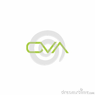 OVA Logo Simple And Clean Design Vector Illustration | CartoonDealer ...