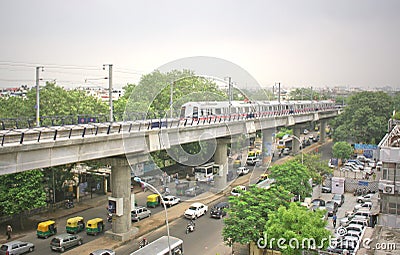 Metro train railway subway stock image. Image of dubai - 137829697