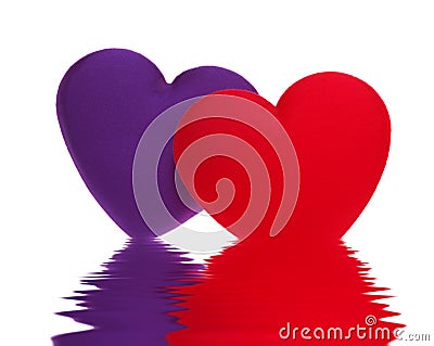 Overlapping Hearts Stock Image - Image: 2305211