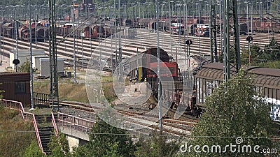 Switchyard Maschen stock video. Video of hamburg, railyard - 121762869