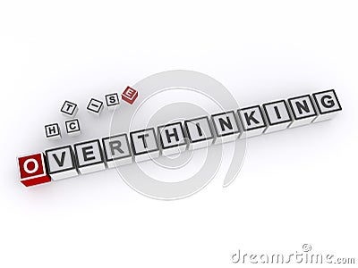 Overthinking Word Block On White Royalty-Free Stock Image ...
