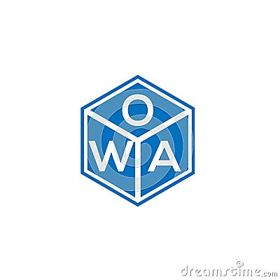 OWA Letter Logo Design On Black Background. OWA Creative Initials ...