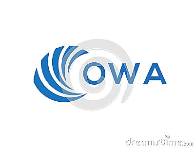 OWA Letter Logo Design On White Background. OWA Creative Circle Letter ...