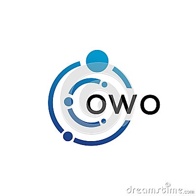 OWO Letter Technology Logo Design On White Background. OWO Creative ...