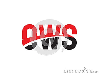OWS Letter Initial Logo Design Vector Illustration | CartoonDealer.com ...
