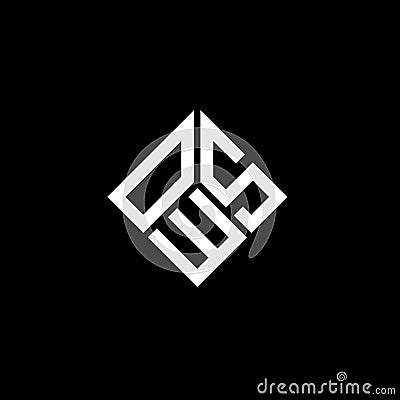 OWS Letter Logo Design On Black Background. OWS Creative Initials ...