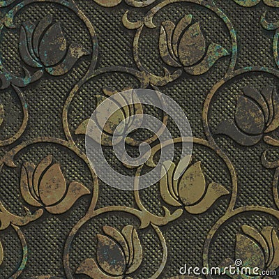 Oxidized Copper And Metal Seamless Texture Stock Photo | CartoonDealer ...