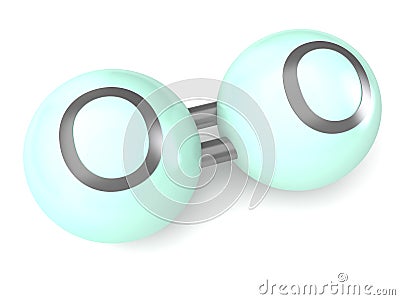 Oxygen Molecule 3d Model Stock Images - Image: 24752084