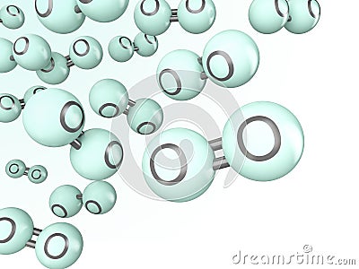 Oxygen Molecule 3d Models Stock Image | CartoonDealer.com #24759313