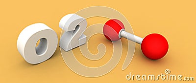 Oxygen Molecule O2 Stock Image - Image: 7020561