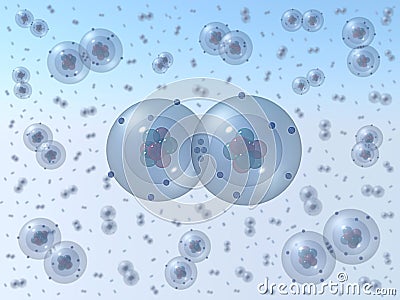 Oxygen Molecule Structure Stock Photography | CartoonDealer.com #77368754