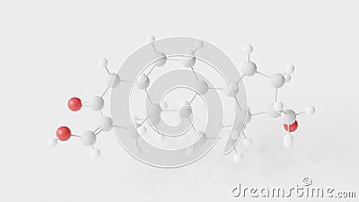 Oxymetholone Molecule 3d, Molecular Structure, Ball And Stick Model ...
