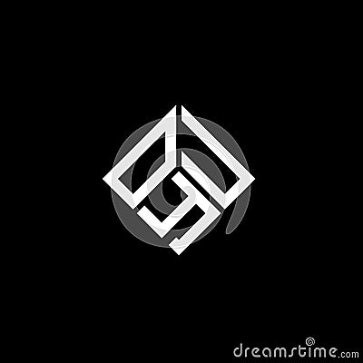 OYU Letter Logo Design On Black Background. OYU Creative Initials ...