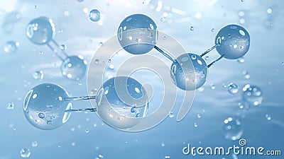 Ozone And Oxygen Molecules View From A Microscope, 3d Rendering ...