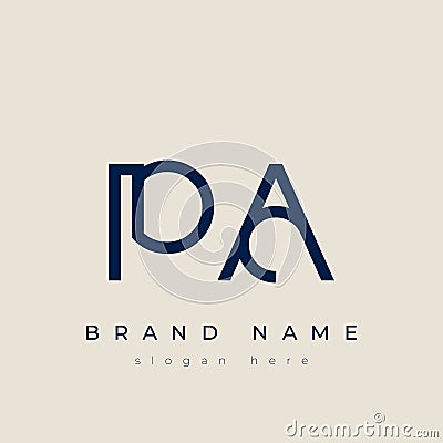 PA Alphabet Letter Icon Logo Vector Illustration | CartoonDealer.com ...