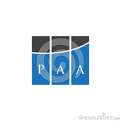 PAA Letter Logo Design On WHITE Background. PAA Creative Initials ...
