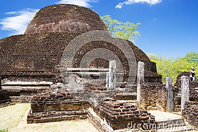 Pabalu Vehera, Polonnaruwa, Sri Lanka Royalty Free Stock Photography ...