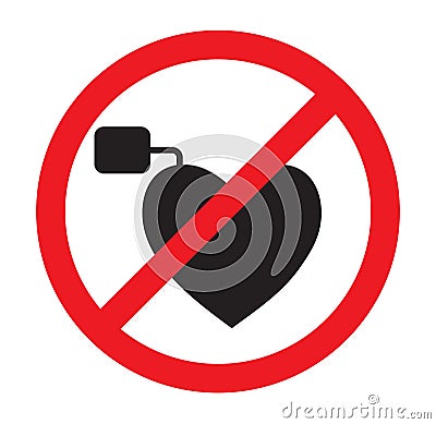 Pacemaker Warning Sign Vector Illustration | CartoonDealer.com #226626094