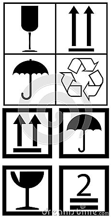 Packaging Box Symbols Stock Photography - Image: 4116412