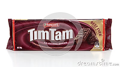 Packet Of Tim Tam Chocolate Biscuits Editorial Photography - Image ...