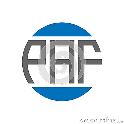 PAF Letter Logo Design On White Background. PAF Creative Initials ...