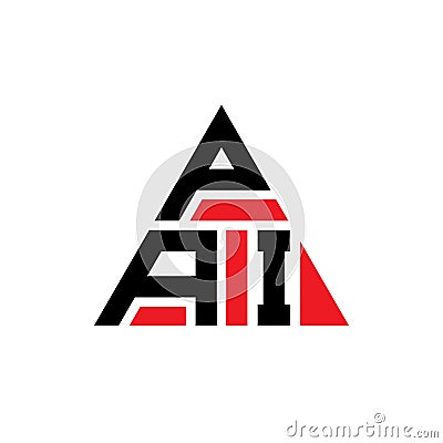 PAI Triangle Letter Logo Design With Triangle Shape. PAI Triangle Logo ...