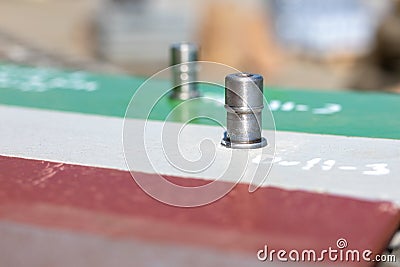 Paint Inspector Is Testing Pull-off Adhesion (dolly) Test For Coating ...