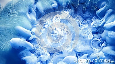 Paint Motion Fantasy Cloud Blue Abstract Steam Stock Footage - Video of ...