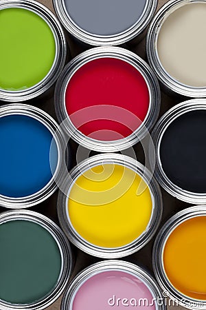 Paint Tins - Color Stock Photography - Image: 24803592