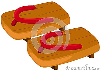 Pair Of Wooden Clog Vector Illustration | CartoonDealer.com #20452236