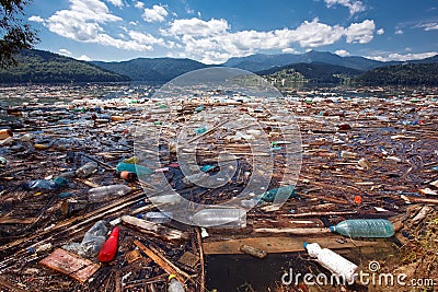 Paisaje Hermoso Contaminado Fotos de archivo - Imagen: 6363073