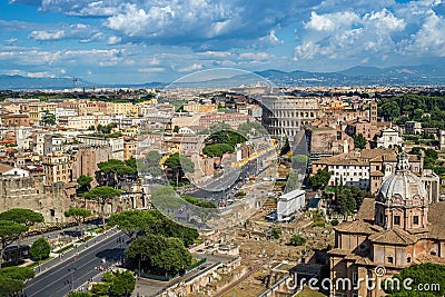 Paisaje Urbano De Roma - Italia Foto de archivo - Imagen: 56315964