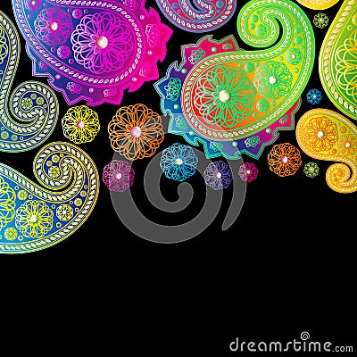 Paisley Color Designs. Royalty Free Stock Photo - Image: 14667175