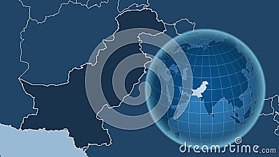 Pakistan and Globe. Solids stock video. Video of explore - 247315679