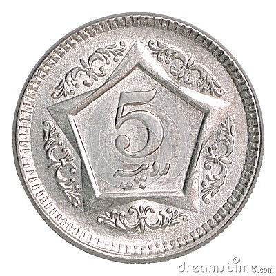 Pakistani Rupees Coin Stock Photo - Image: 52035677