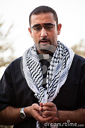 Palestinian Christian Priest Editorial Stock Image - Image: 28346389