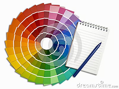 Palette Color Maps For Determining Color. Reference Book Of Paint ...