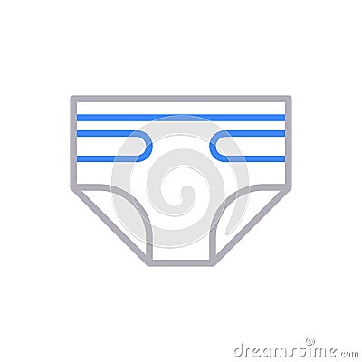Pamper Vector Color Line Icon | CartoonDealer.com #195687920