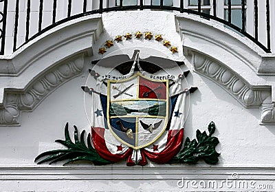 Panama Coat Of Arms Royalty Free Stock Photography - Image: 676127