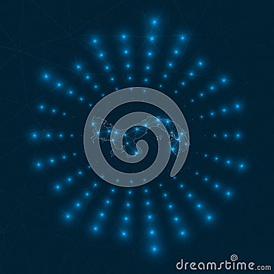 Panama Digital Map. Vector Illustration | CartoonDealer.com #184826536