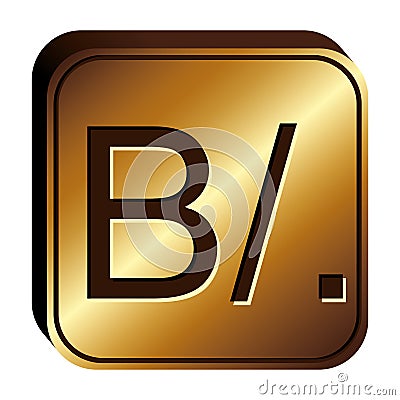 Panamanian Balboa Currency Symbol Icon Royalty-Free Cartoon ...